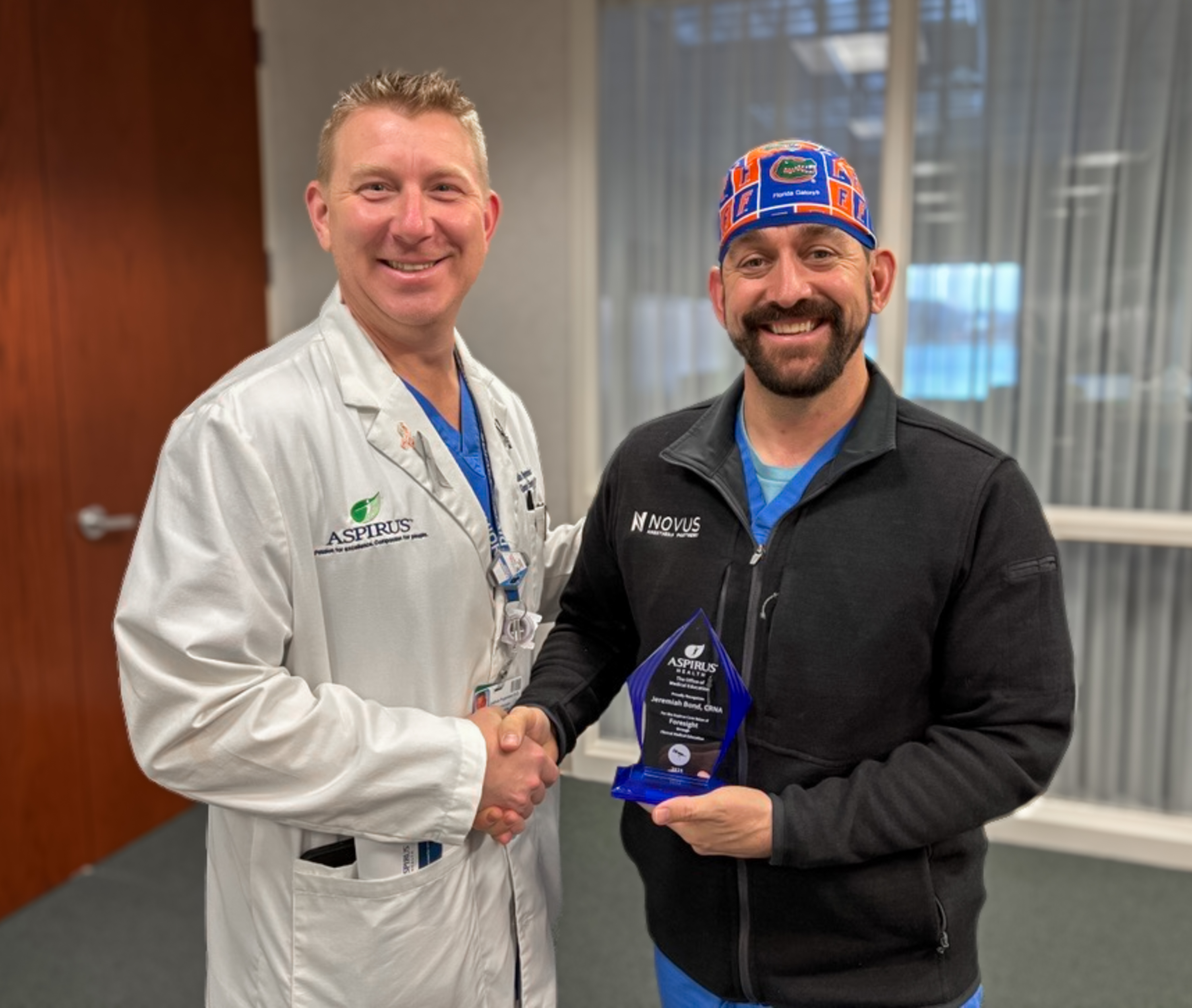 Jeremiah Bond, CRNA, Receives Aspirus OME Foresight Award | Press Room ...