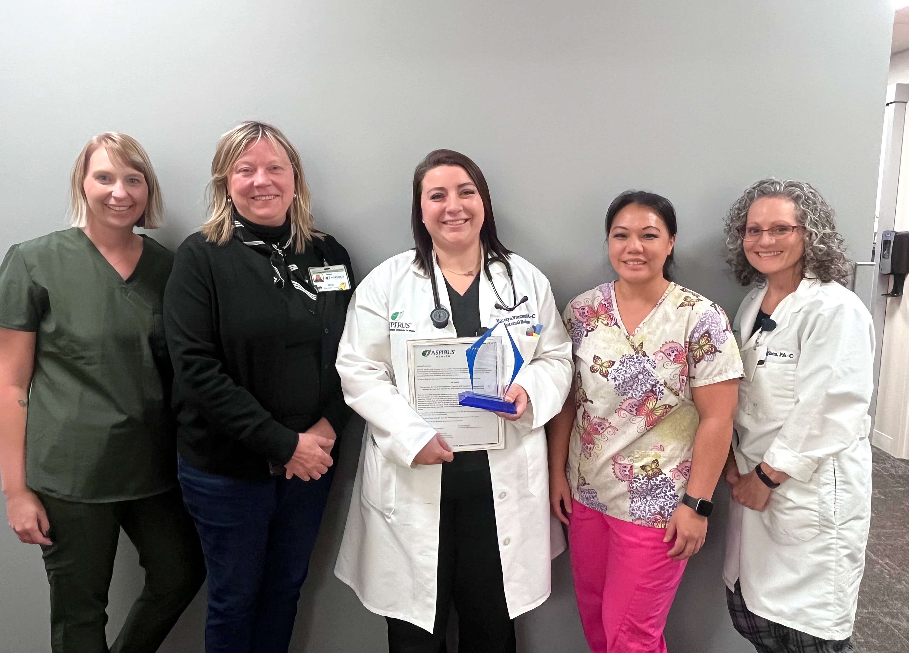 Katelyn Frankwick, PA-C, Receives Aspirus OME Joy Award | Press Room ...