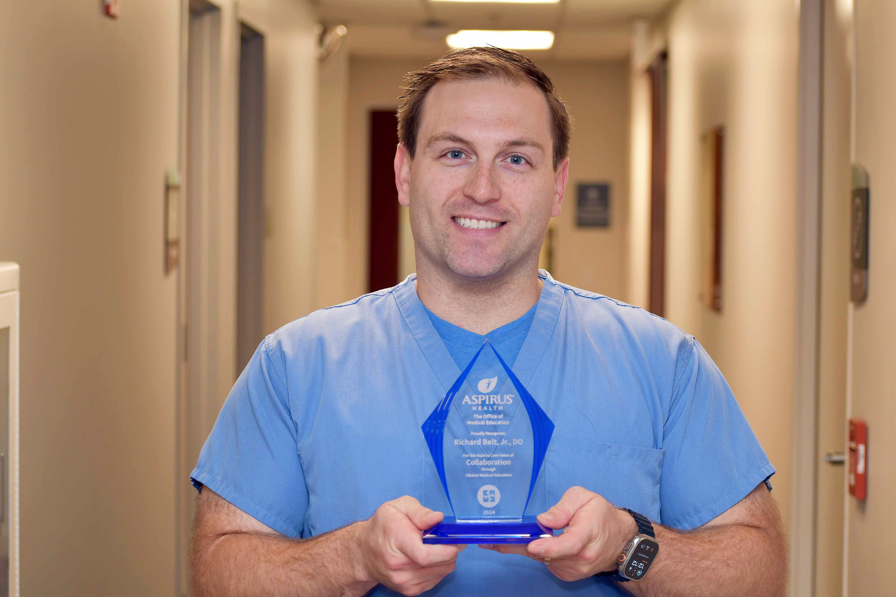 Dr. Richard Belt, Jr. Receives Aspirus OME Collaboration Award | Press ...